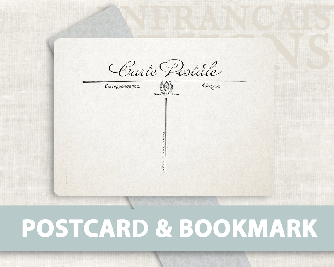 Junk Journal Kit Printables French Tags Junk Journal Carte Postale ...