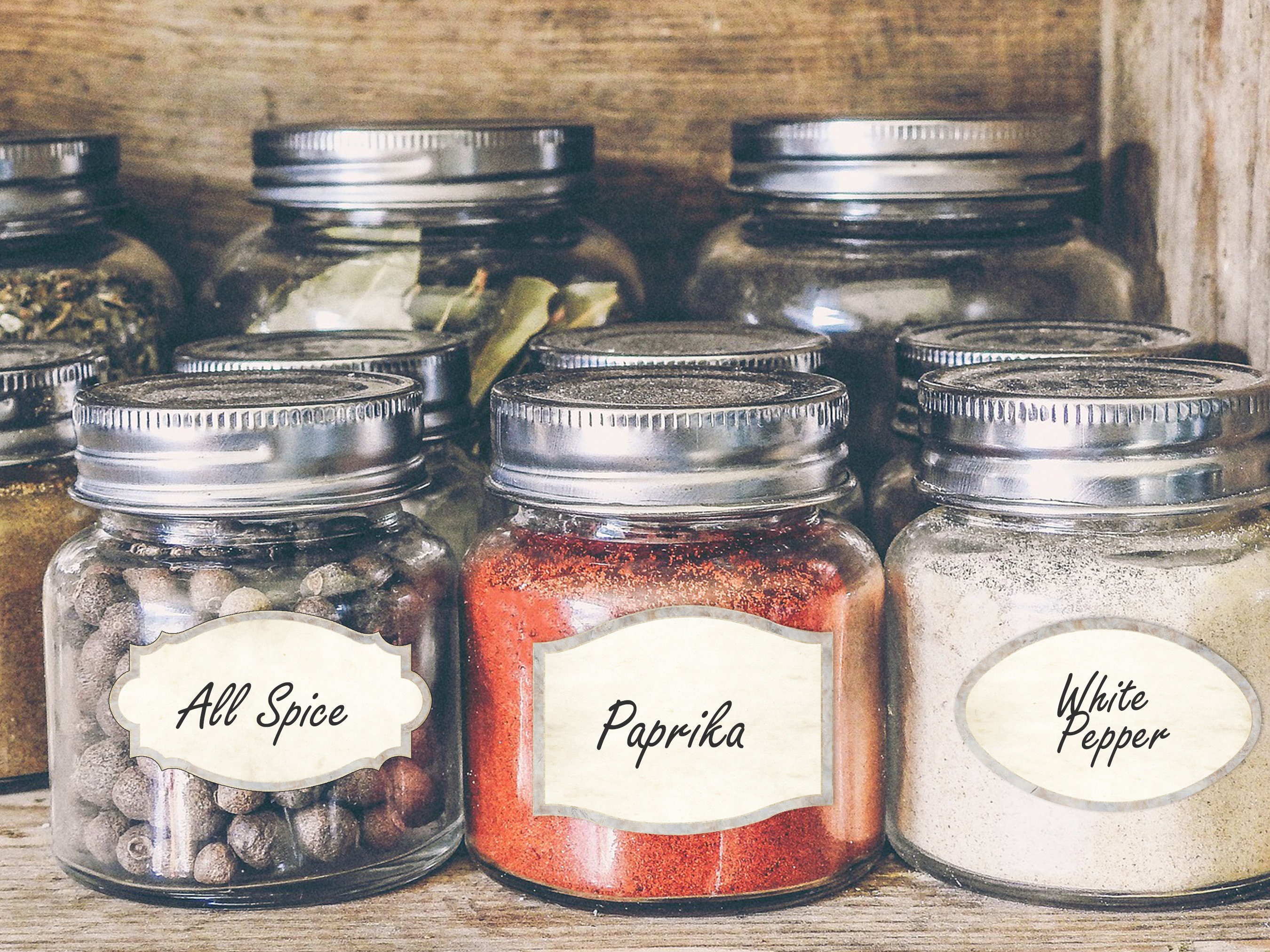 PRINTABLE Vintage Parchment French Labels for Jars (13) | Digital ...