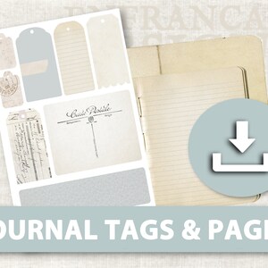 Junk Journal Kit Printables | French Tags | Junk Journal | Carte ...