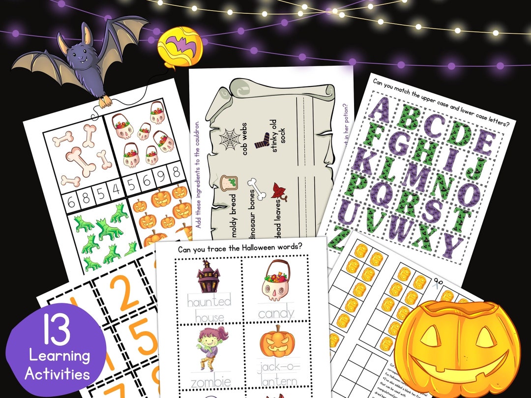 Halloween Printable for Toddlers and Preschoolers and Kindergarten ...