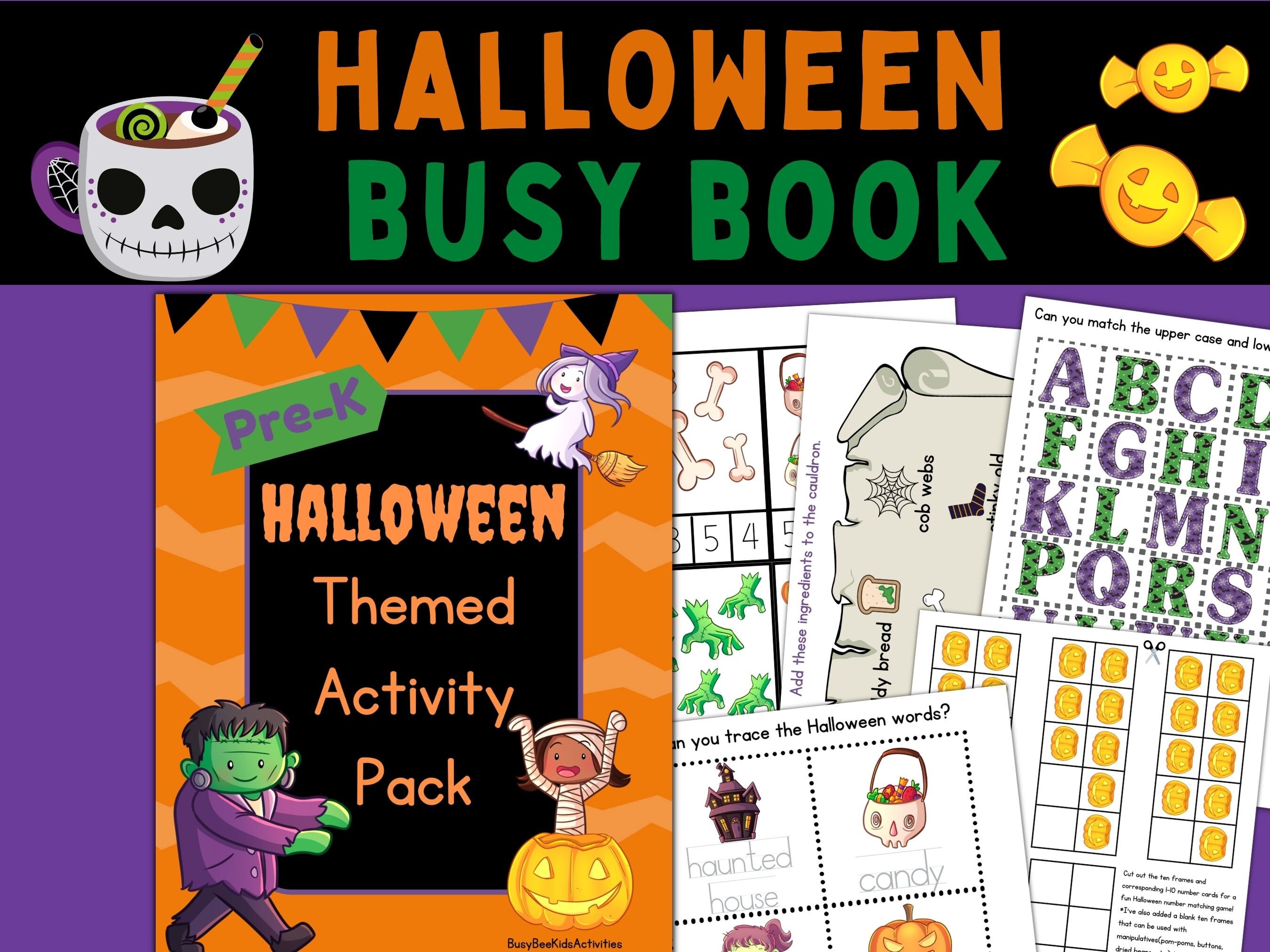 Halloween Preschool Busy Book Printable Fall Learning - Etsy