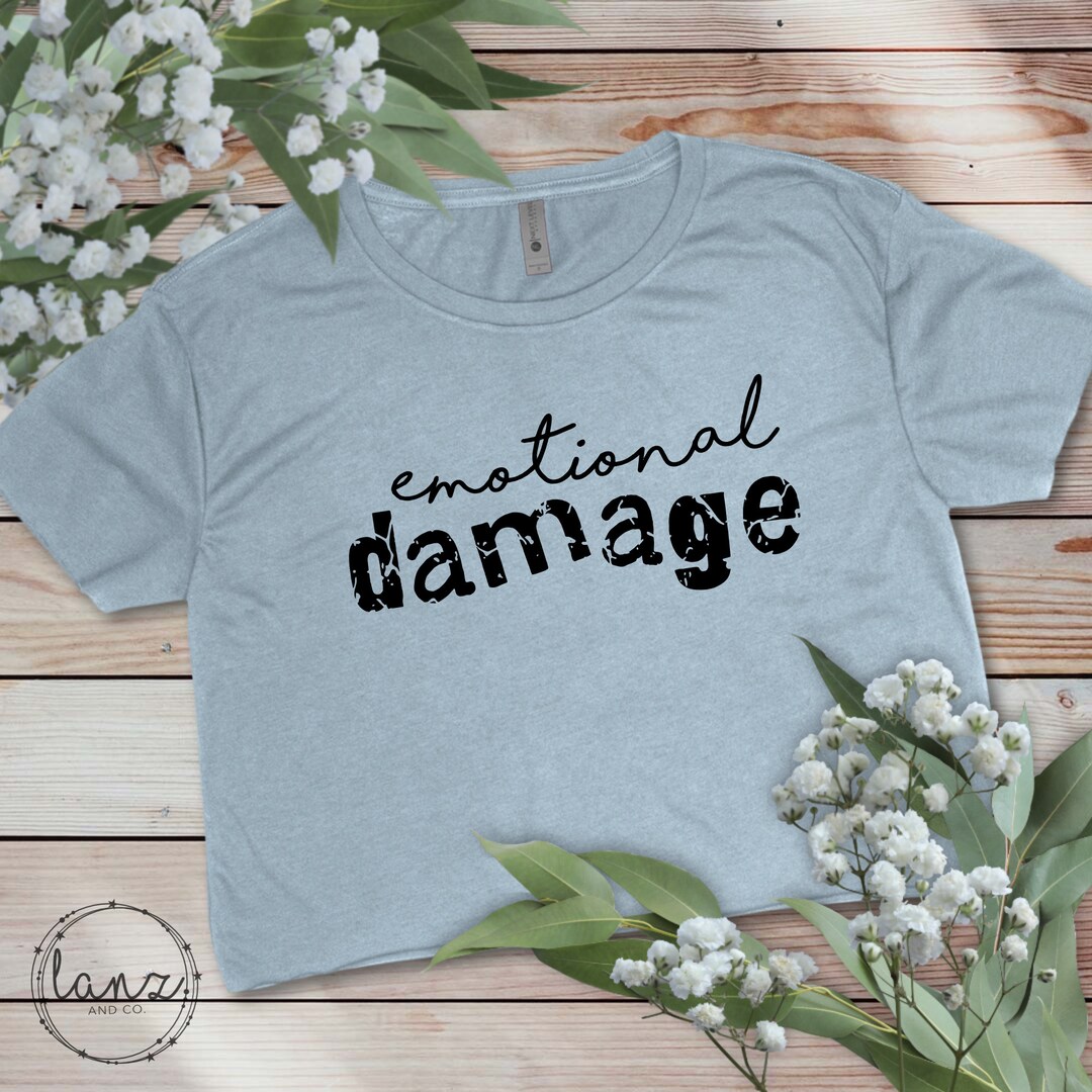 Emotional Damage Tik Tok Crop Top Cropped Tee T-shirt - Etsy