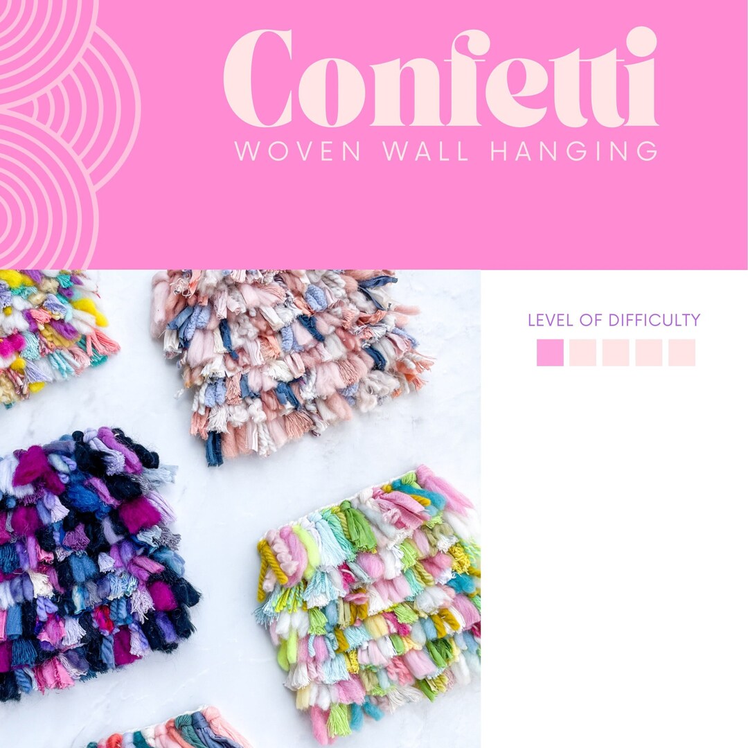 Frame Loom Weaving Patterns, DIY Wall Art Living Room, Scrap Yarn ...