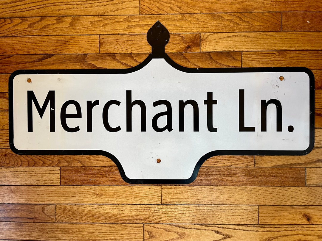Vintage Toronto Street Sign Merchant Lane - Etsy