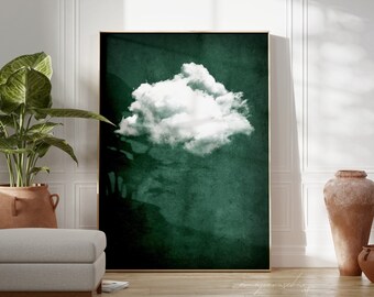 Green Cloud Wall Art - Etsy
