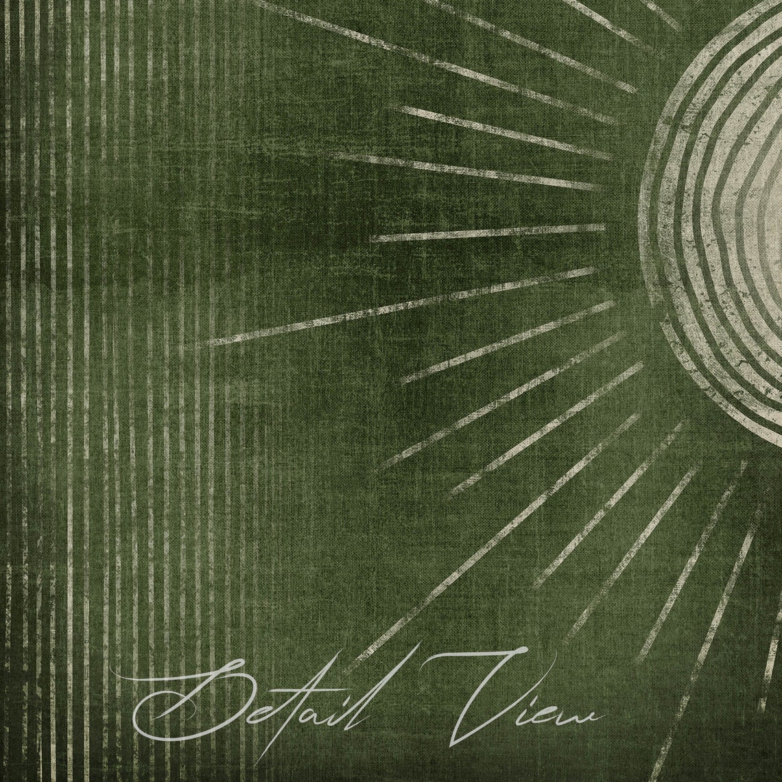 Dark Green Printable Art Set Forest Green Abstract Sun Art - Etsy