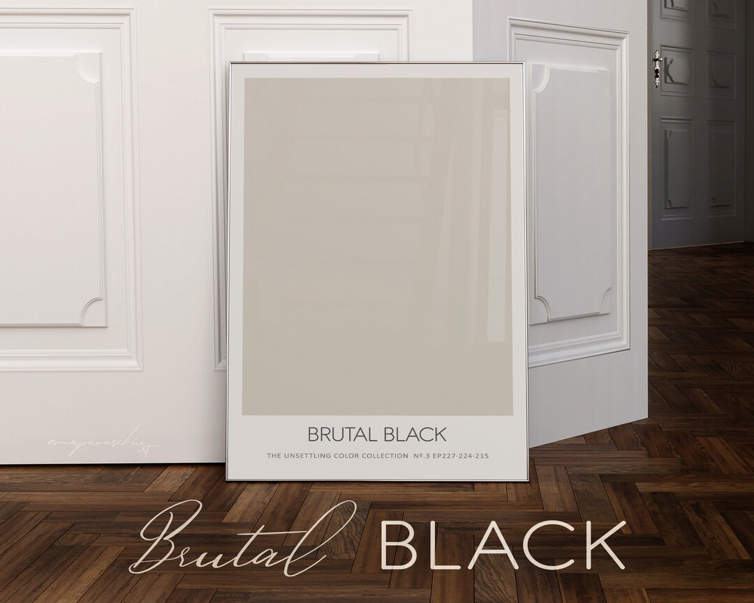 Extra Large off White Color Swatch Wall Art Printable, Funny Ivory ...