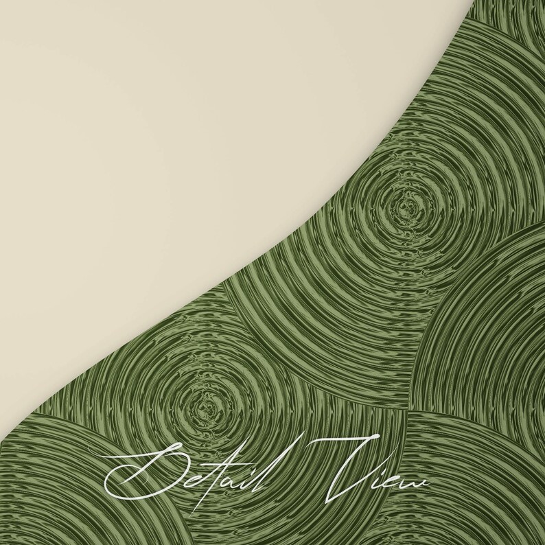 Díptico minimalista ondulado verde, conjunto de 2 peças com elegantes ...