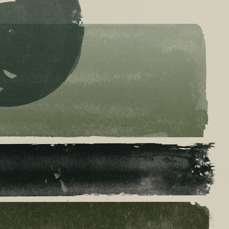 Dark Green Wall Art Downloadable Green Geometric Print - Etsy