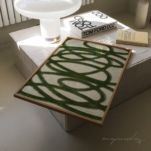 Dark Retro Green Modern Scribble Download Art, Chunky Line Art Doodle ...