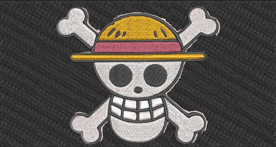 Hand-embroidered Luffy Portrait - One Piece Anime Art - Unique Custom ...