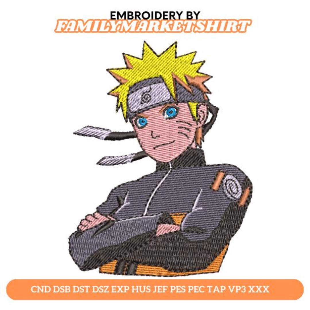 Naruto Embroidery Design, Anime Embroidery Design, Naruto Uzumaki ...