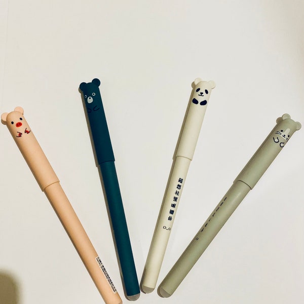 Animal Erasable Pens - Etsy UK