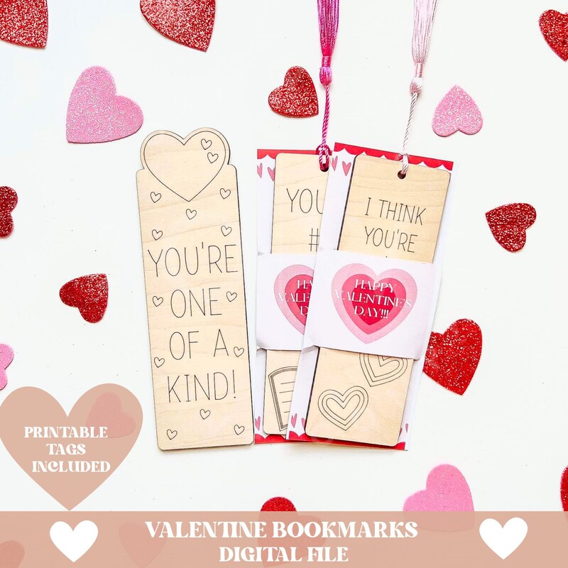 Valentine Bookmark - Etsy