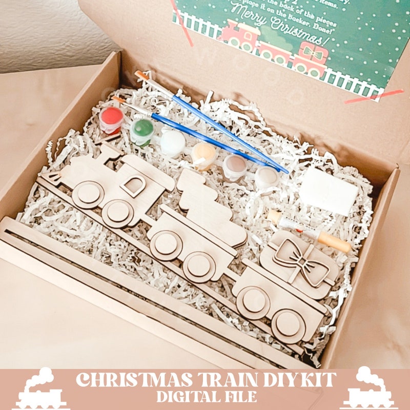 Laser Cut Wood Kit Train - Etsy