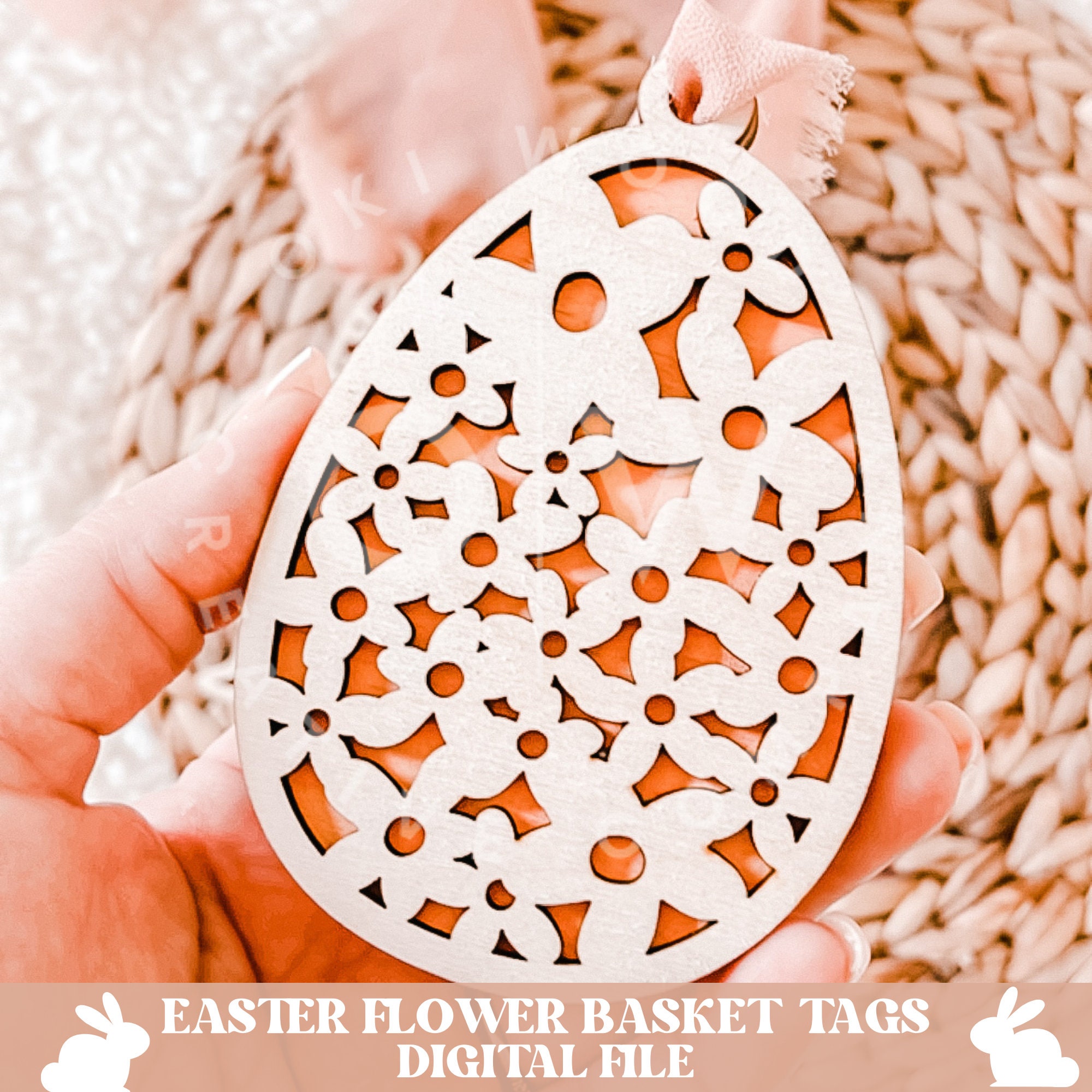 Easter Flower Tags Svg Easter Tags Svg Basket Tags Svg - Etsy