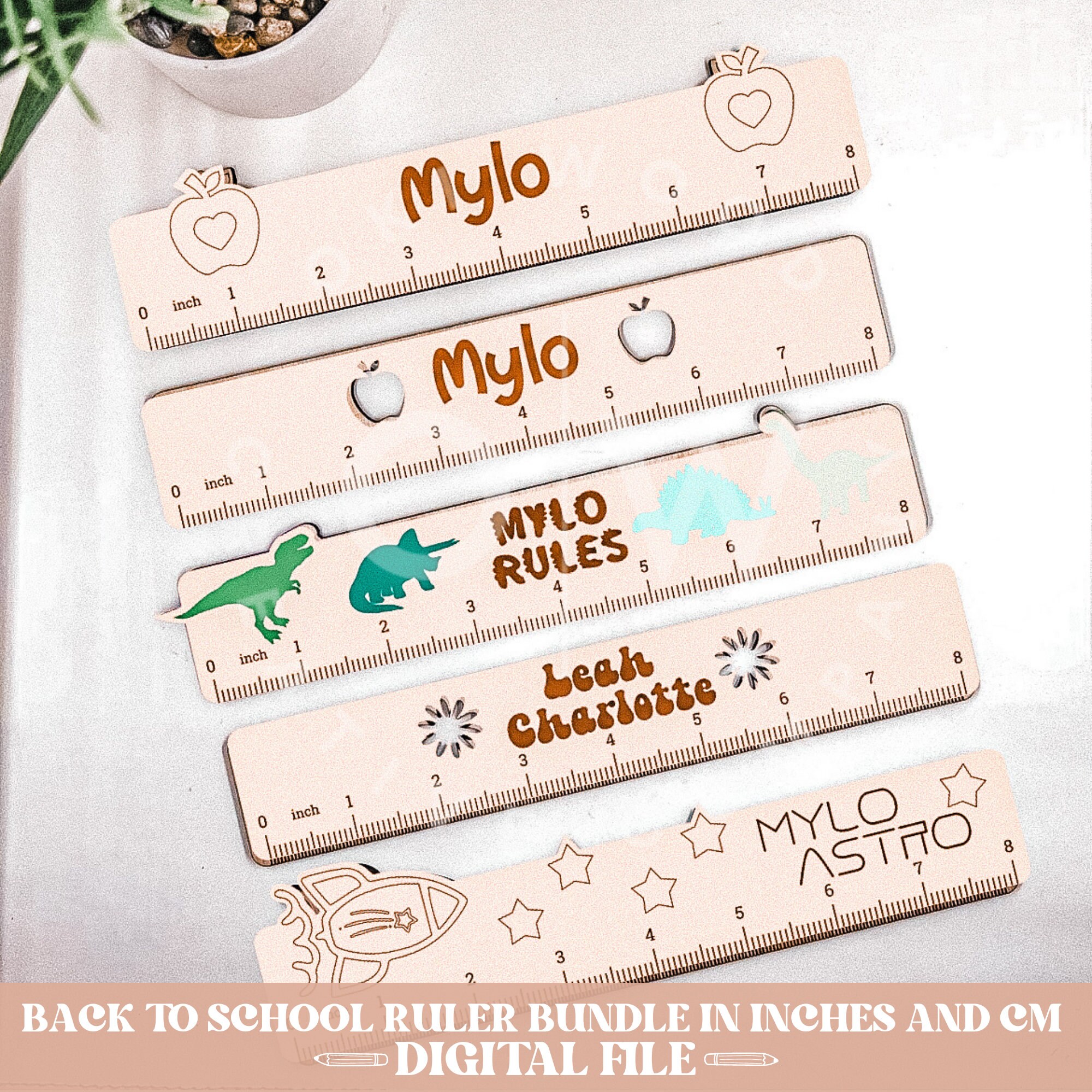 Ruler File Bundle Svg Ruler Svg Teacher Ruler Svg Back to - Etsy