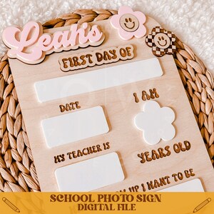 First Day of School Sign Svg, Back to School Svg, First Day of Svg ...
