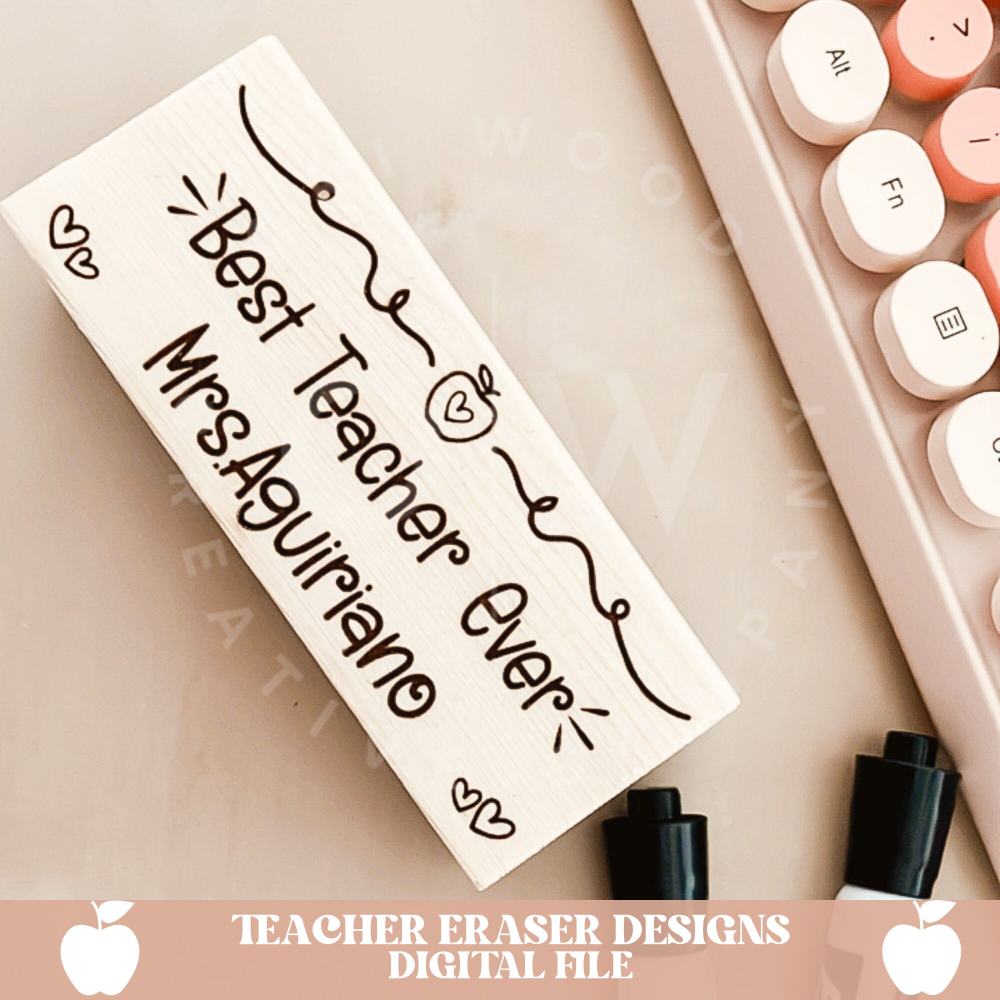 Teacher Eraser Svg Board Eraser Svg Teacher Gift Svg - Etsy
