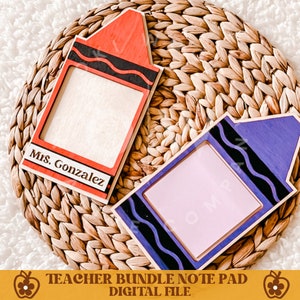 Teacher Note Pad Bundle Svg, Teacher Note Pad Svg, Teacher Gift Svg ...