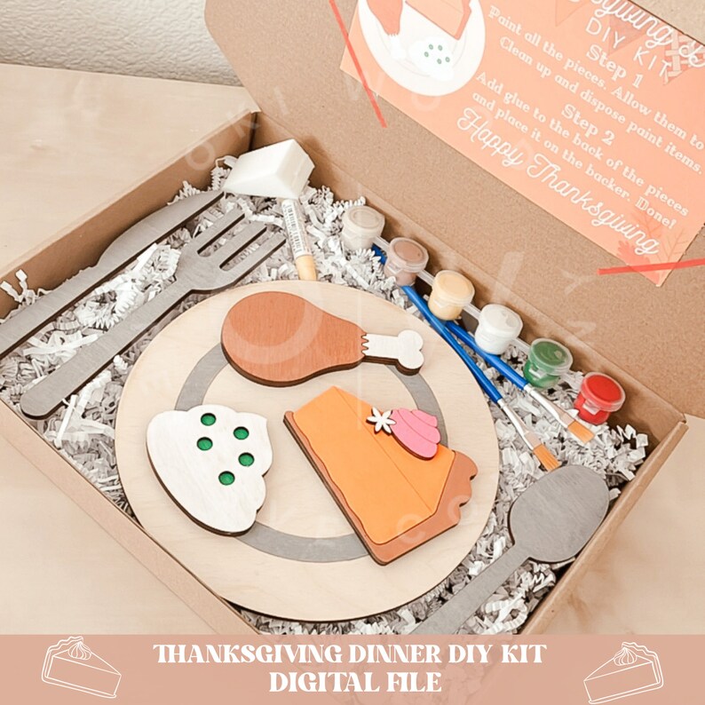 Thankgiving Diy Kit Svg, Thanksgiving Dinner Diy Svg, Diy Kit Svg, Kids ...