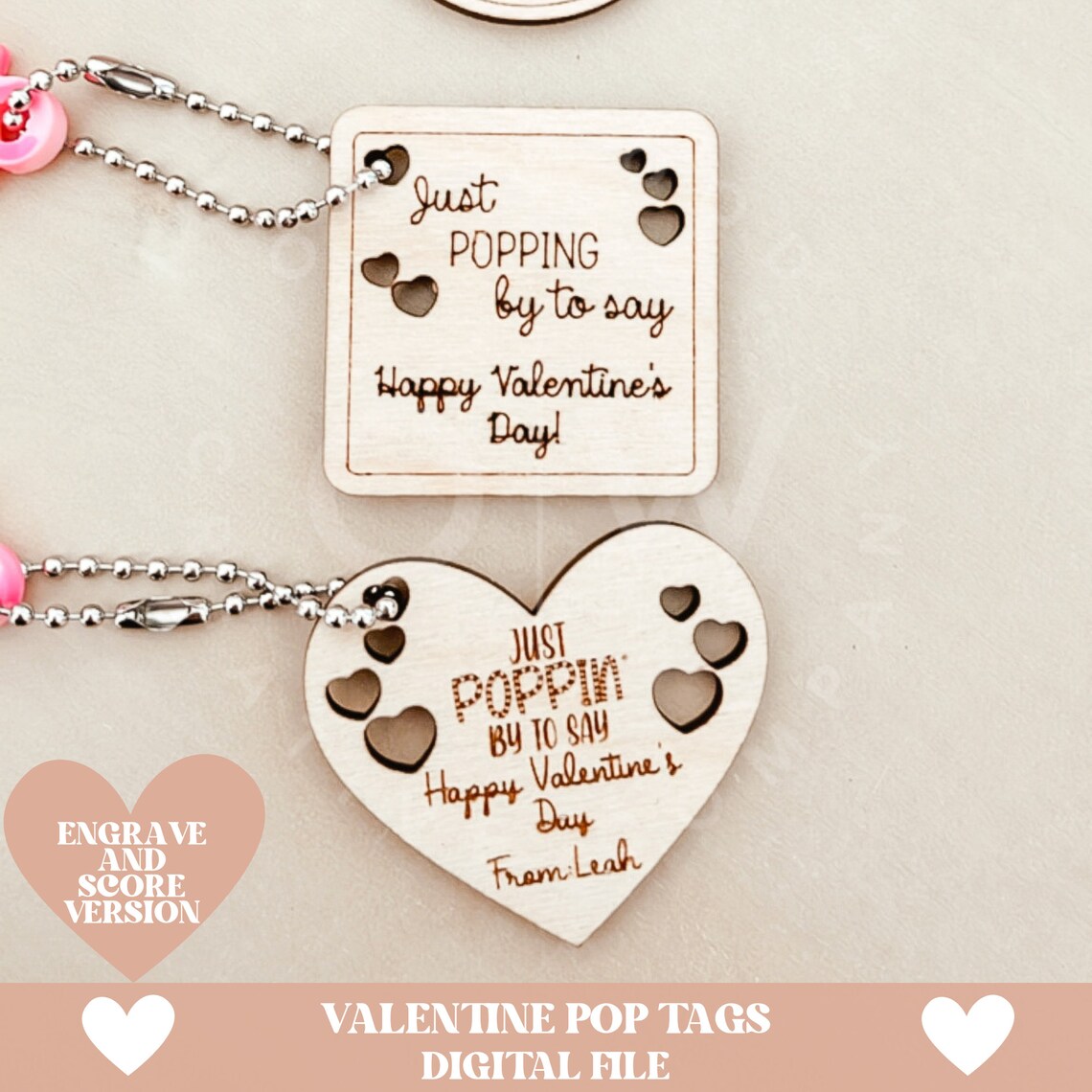 Valentine Pop Tags Svg Valentine Tags Svg Valentine Gifts - Etsy