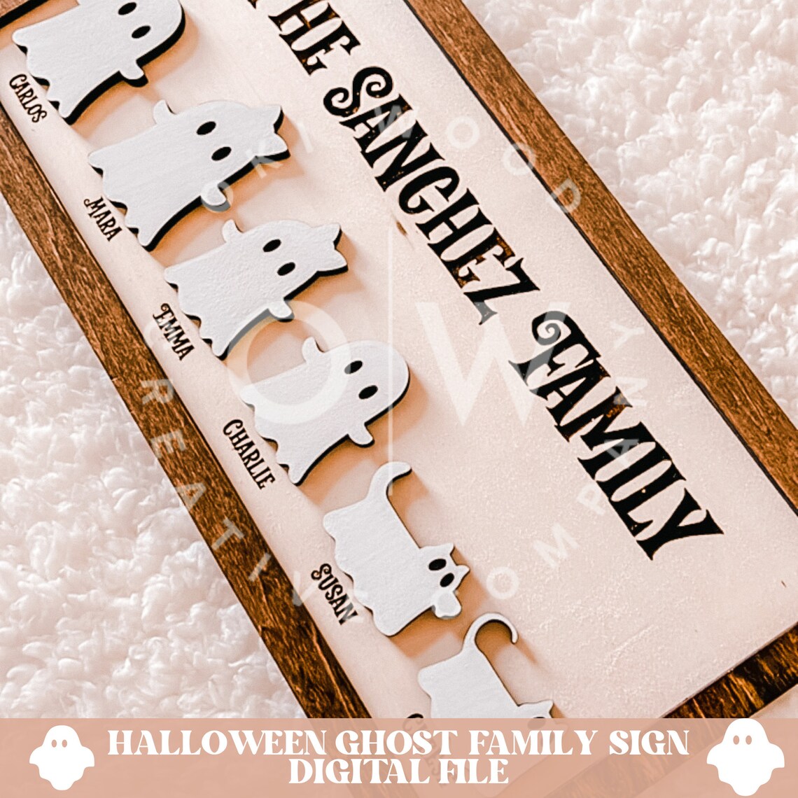 Halloween Family Sign Svg Ghost Family Sign Svg Halloween - Etsy