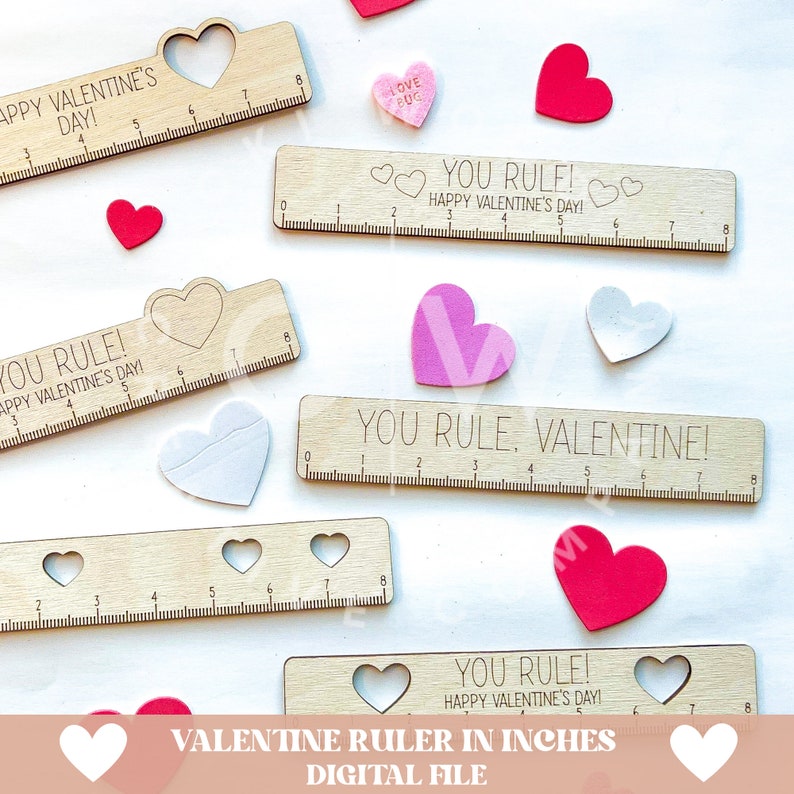Valentine Ruler Svg, Valentine Gift Svg, Valentine Svg, Valentine ...