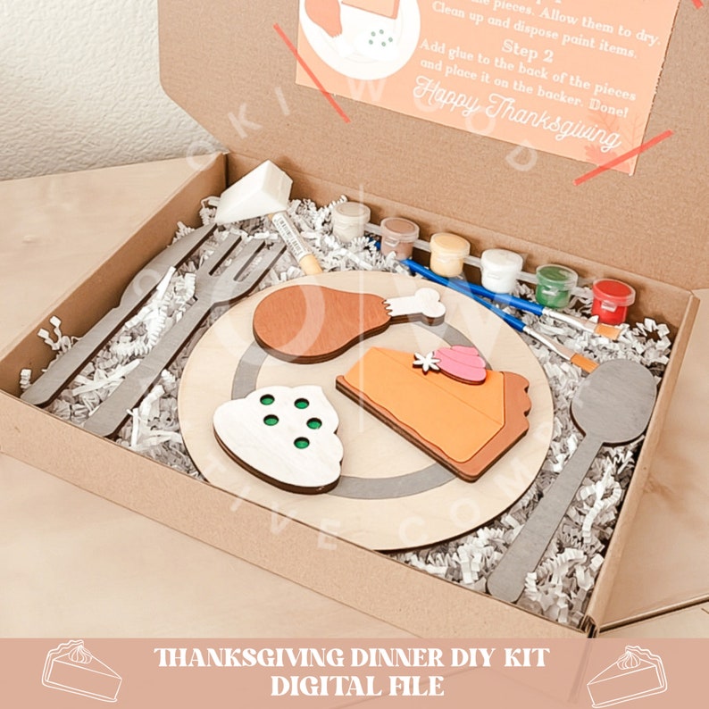 Thankgiving Diy Kit Svg, Thanksgiving Dinner Diy Svg, Diy Kit Svg, Kids ...