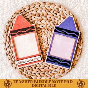 Teacher Note Pad Bundle Svg, Teacher Note Pad Svg, Teacher Gift Svg ...