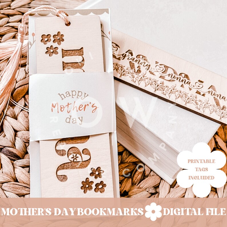 Mothers Day Bookmarks Svg Mothers Day File Mothers Day Gifts - Etsy