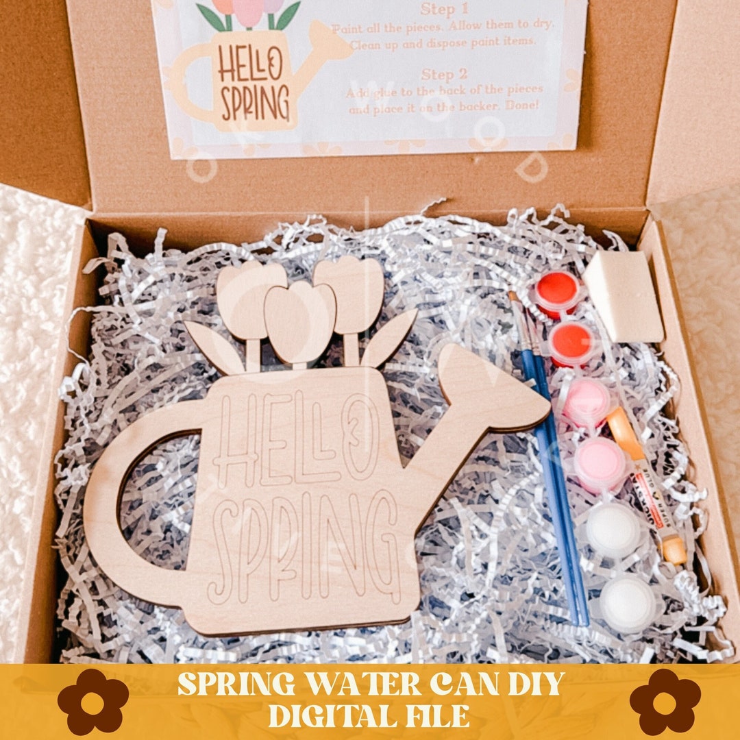 Spring Water Can Diy Svg, Spring Diy Svg, Spring Diy, Tulip Diy Svg ...