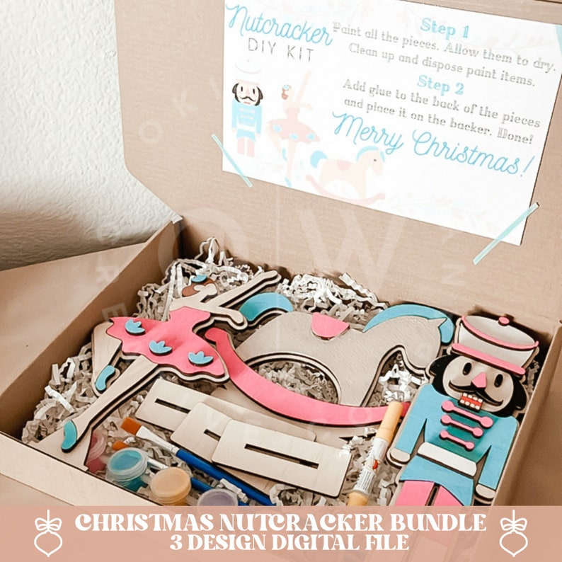 Nutcracker Bundle Diy Kit Svg, Nutcracker Diy Kit Svg, Christmas Diy ...
