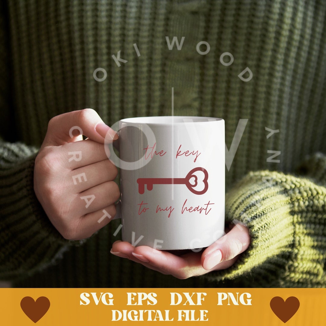 Heart Key Svg, Valentine Key Svg, Valentine Svg, Cricut Svg, Vinyl Svg ...