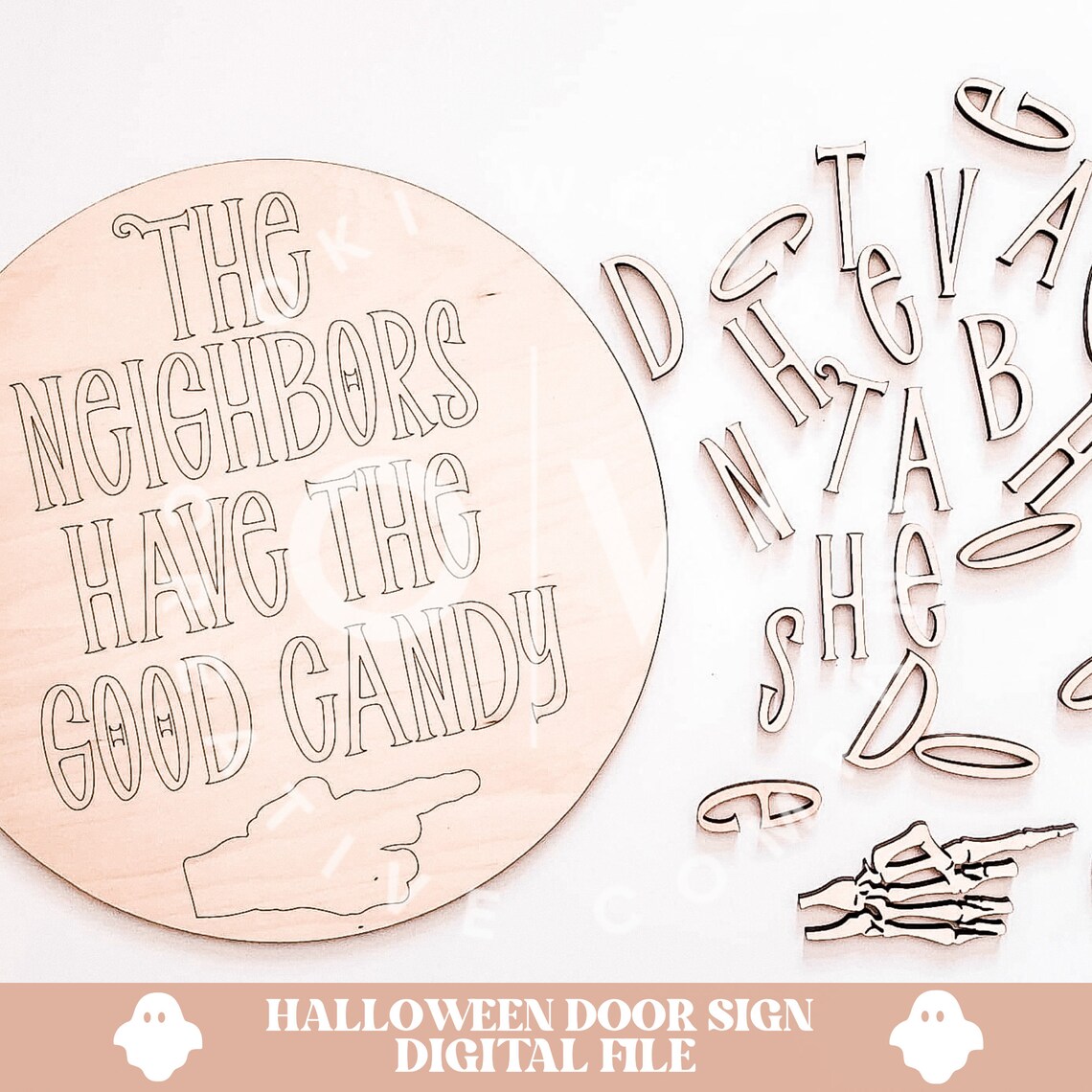 Halloween Door Sign Svg Halloween Candy Door Sign Svg - Etsy