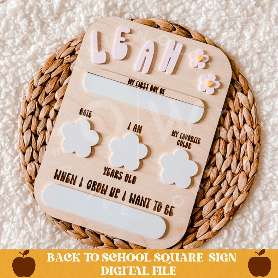 First Day of School Sign Svg, Back to School Svg, First Day of Svg ...