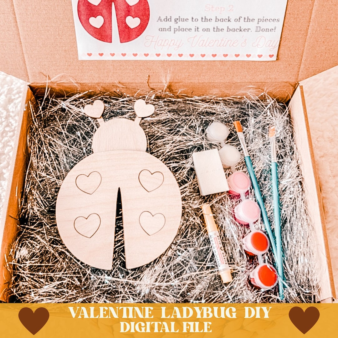 Valentine Ladybug Diy, Valentine Diy Svg, Valentine Svg, Ladybug Svg ...