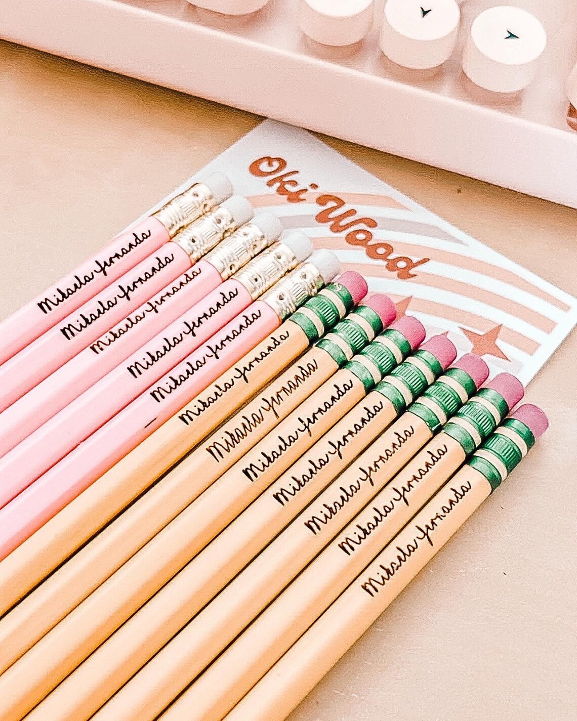 Engraved Pencils Personalized Pencil Set Custom Pencils - Etsy