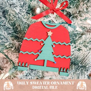 Ugly Sweater Ornament Svg, Ugly Sweater Svg, Christmas Ornament Svg ...