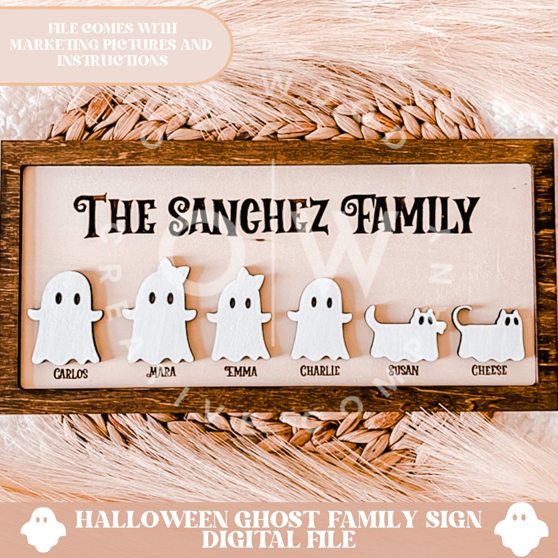 Halloween Family Sign Svg Ghost Family Sign Svg Halloween - Etsy
