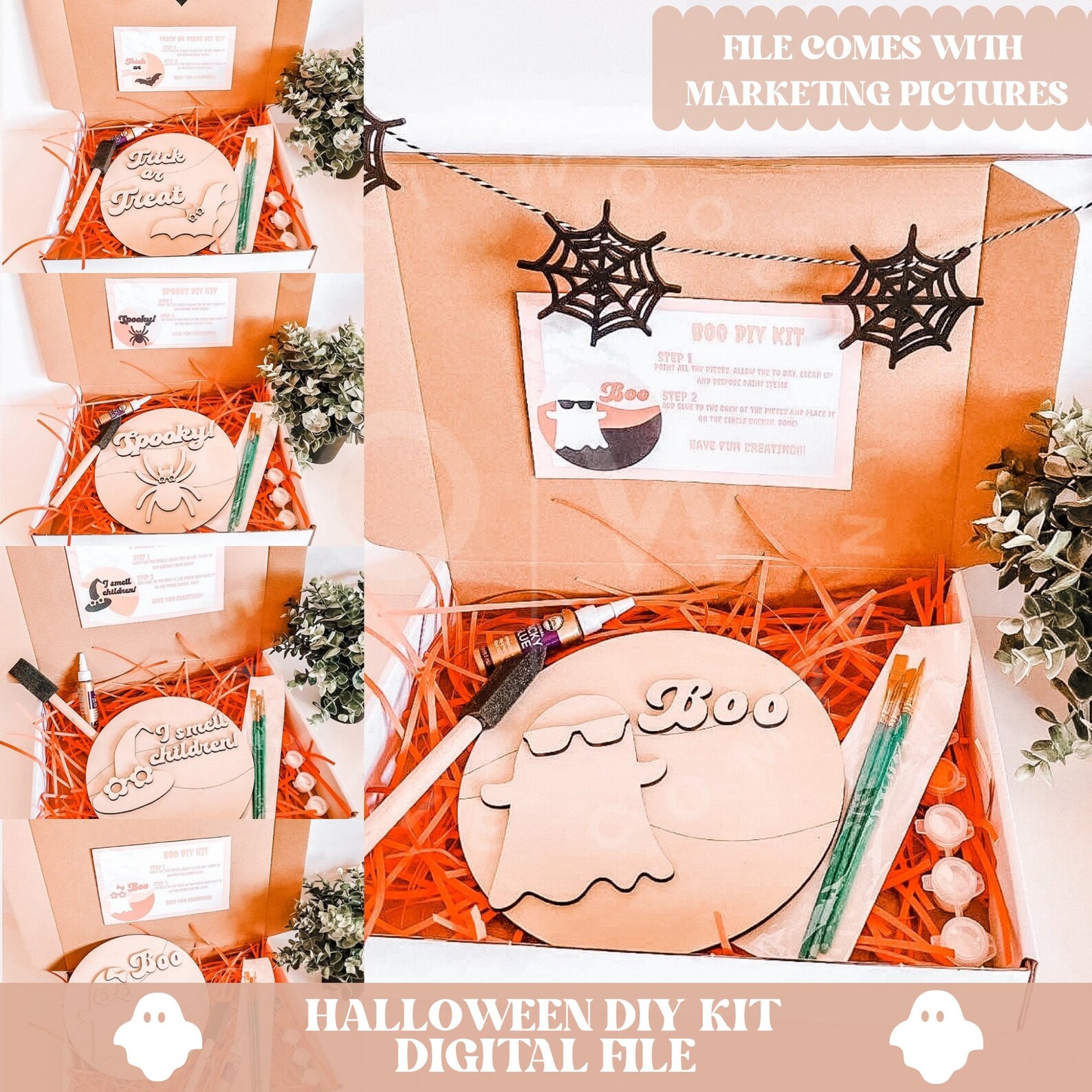Halloween DIY Kit Svg Halloween DIY Svg Halloween Svg - Etsy