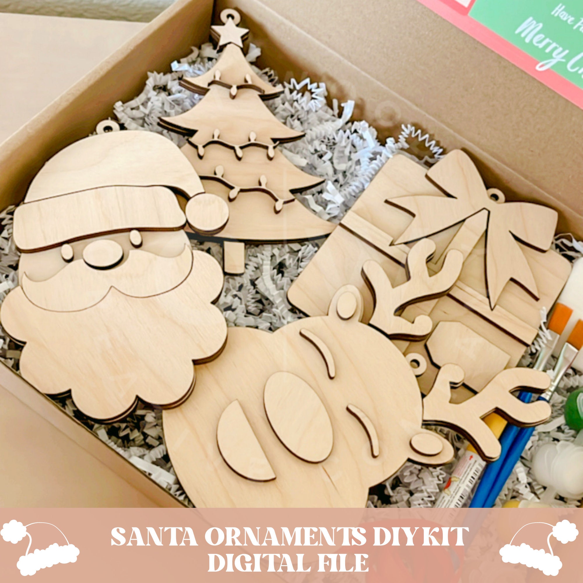 Christmas DIY Kit Svg Christmas Diy Ornament Svg Christmas - Etsy
