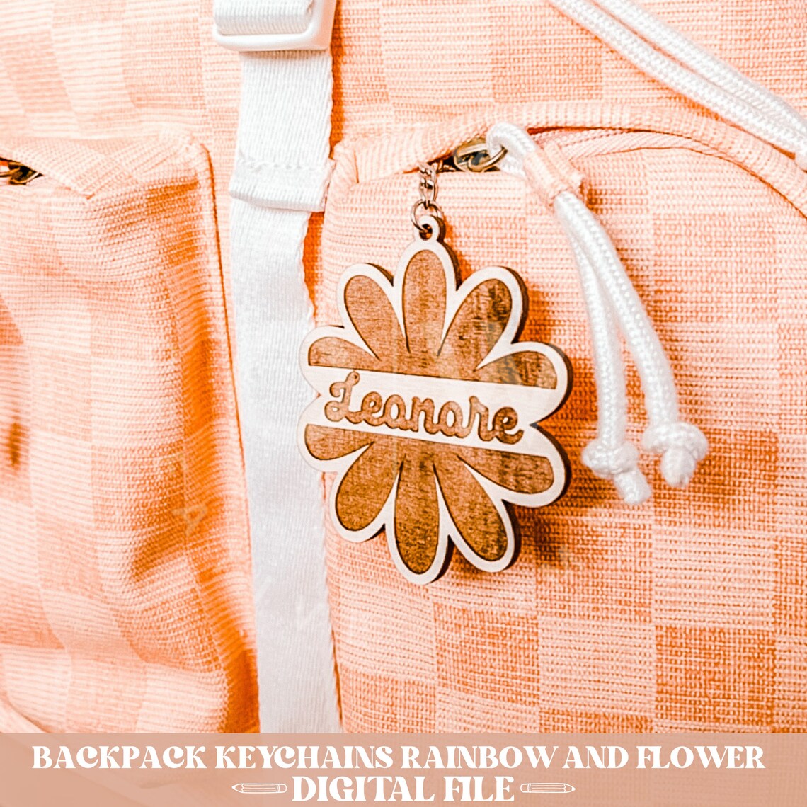 Rainbow Keychain Svg Flower Keychain Svg Keychain Bundle - Etsy