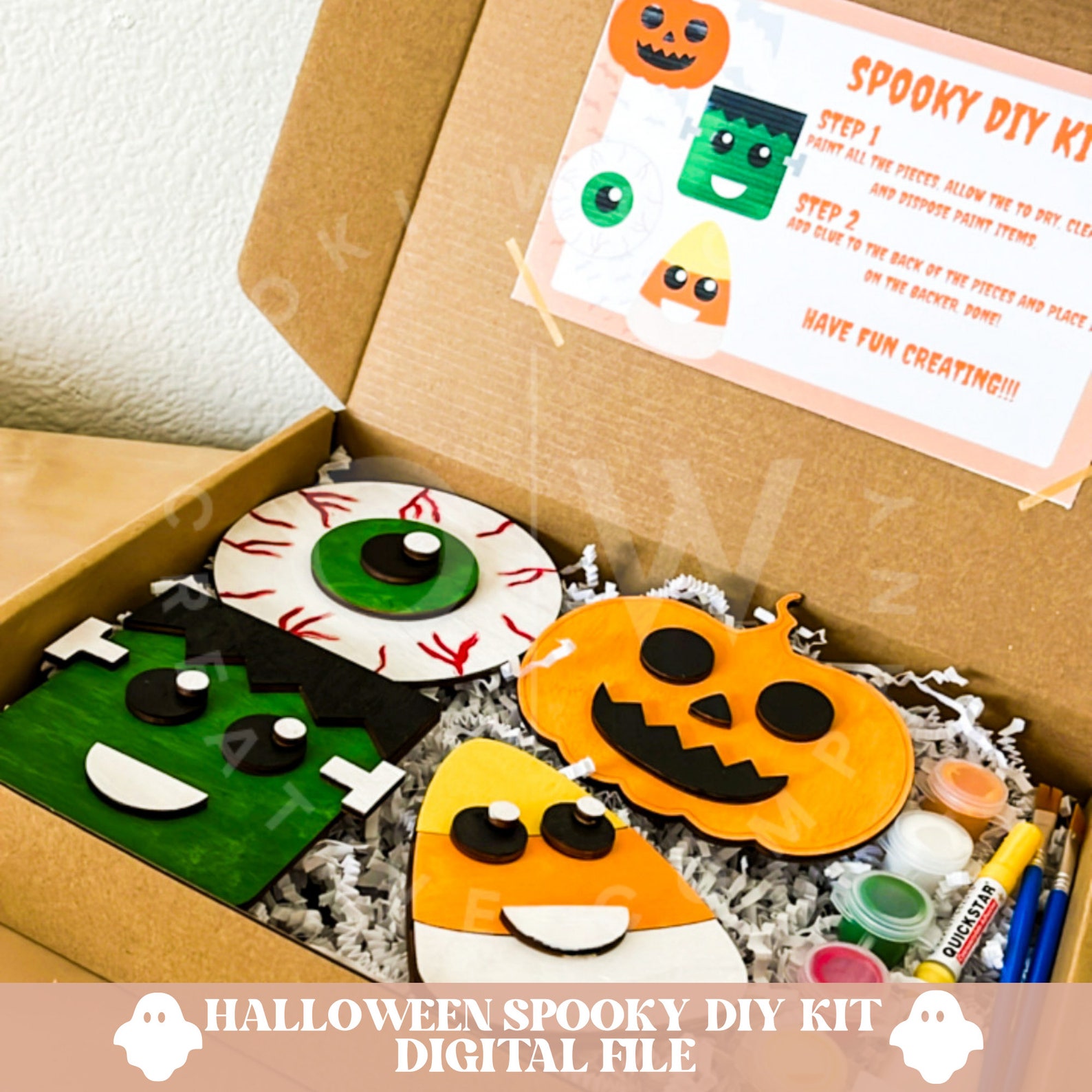 Halloween DIY Svg, Halloween DIY Kit Svg, Halloween Svg, Halloween Kit ...