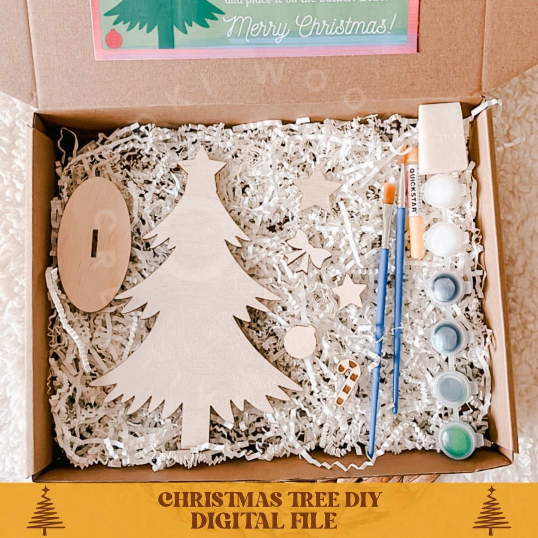 Christmas Tree DIY Kit SVG: Laser Cut Baltic Birch (digital Download ...