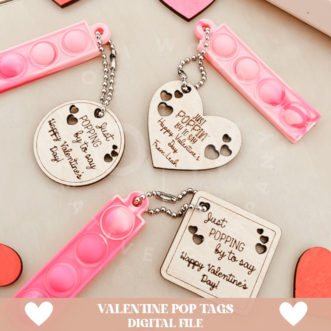 Valentine Pop Tags Svg, Valentine Tags Svg, Valentine Gifts Svg ...