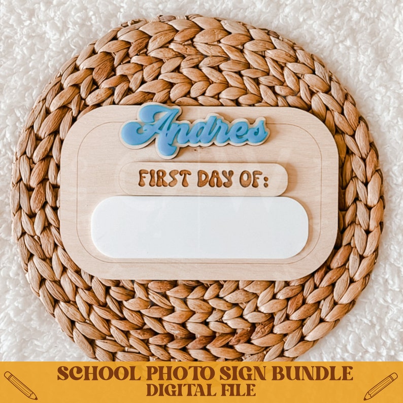 First Day of School Sign Bundle, Back to School Svg, First Day of Svg ...