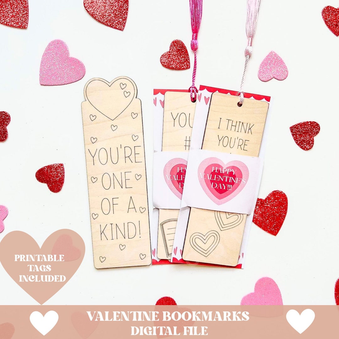 Valentine Bookmark Svg, Valentine Svg, Bookmark Svg, Laser Cut Ready ...