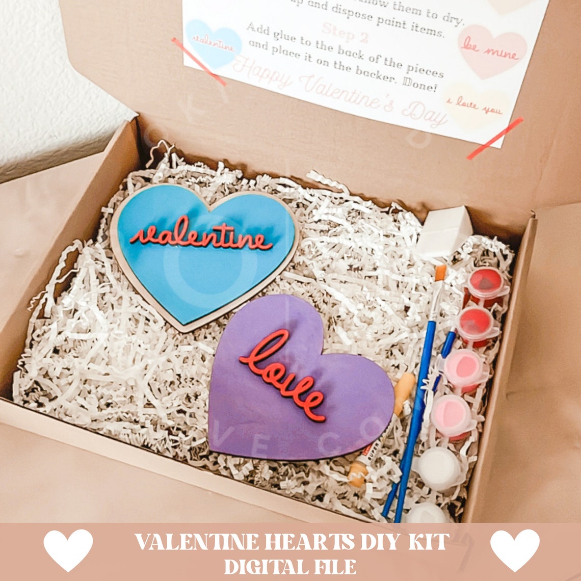 Valentine DIY Kit Svg, Valentine Heart Diy Kit Svg, Valentine Svg ...