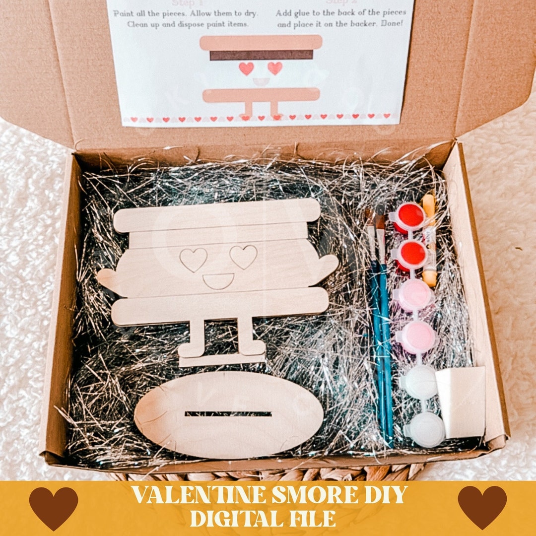 Valentine Smores Svg, Valentine Diy Kit Svg, Valentine Paint Kit Svg ...